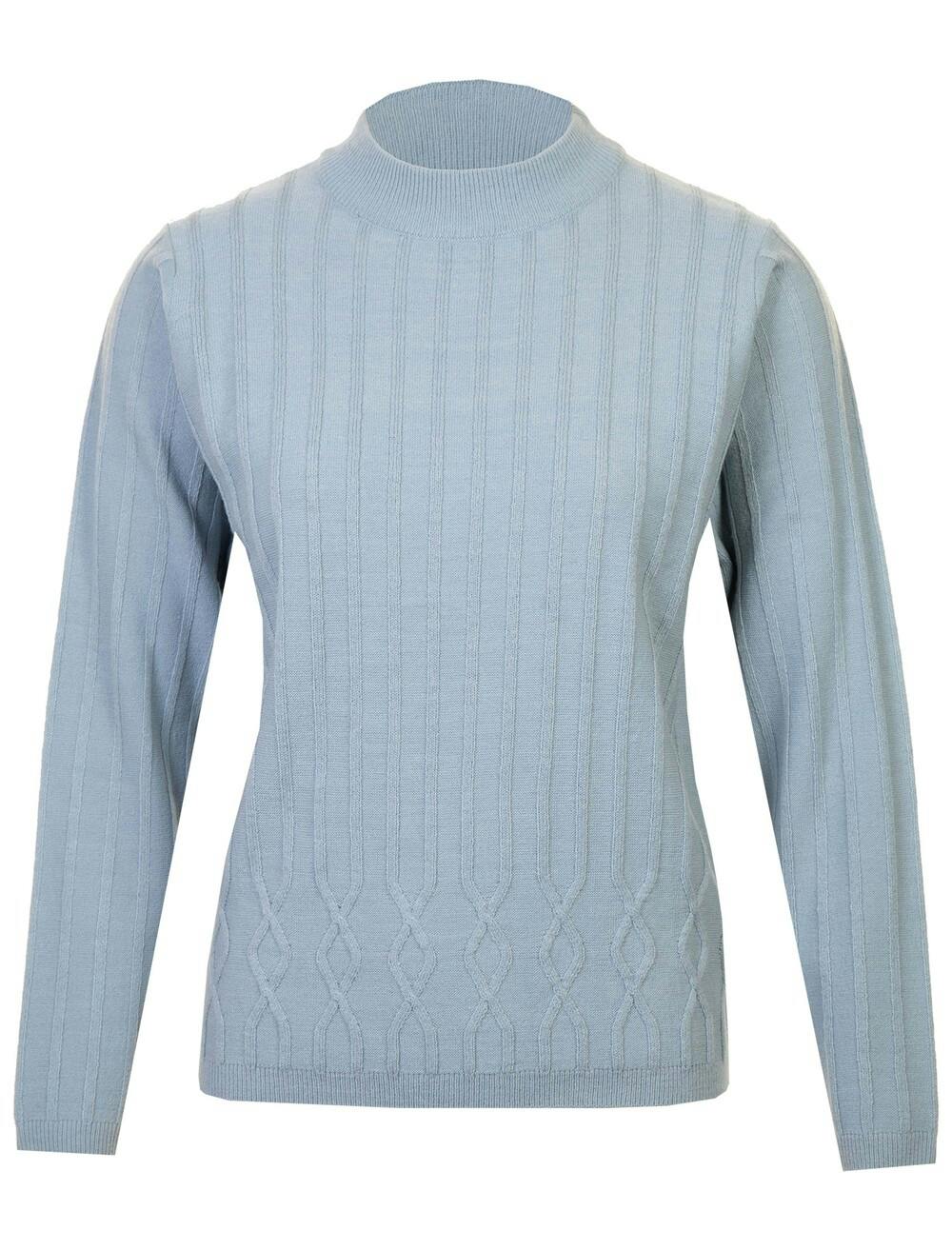Female Honor Millburn Turtle Neck Jumper | Light Blue | EWM | EWM