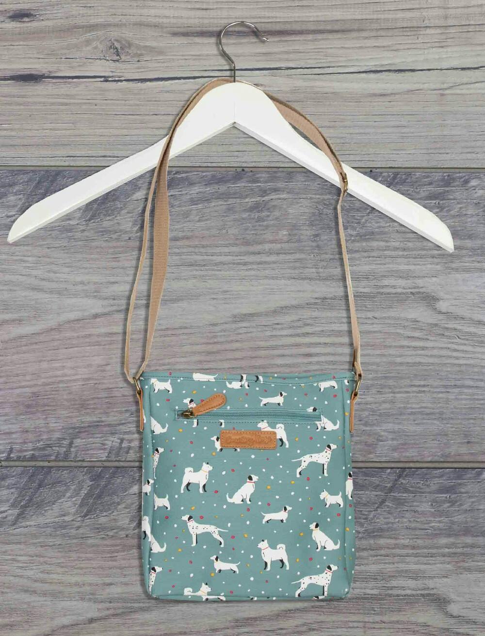 Female Doggy Print Cross Body Bag | Mid Turquoise | EWM | EWM