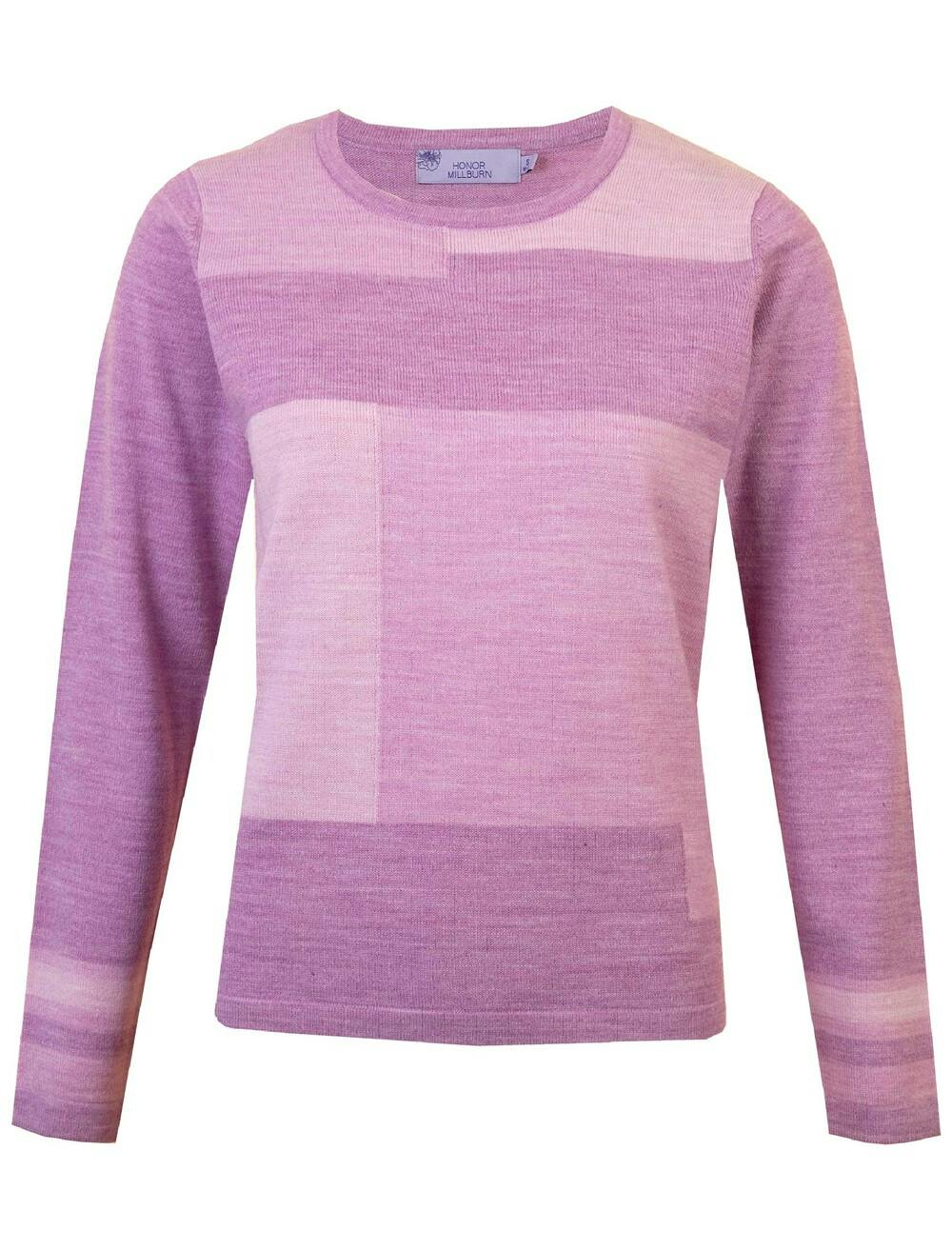 Female Honor Millburn Crew Neck Jumper | Min Purple | EWM | EWM