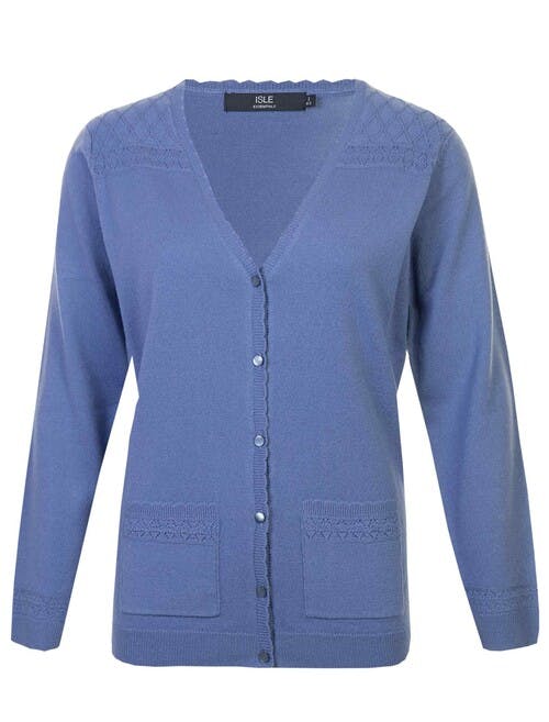 Lattice yoke Cardigan | EWM