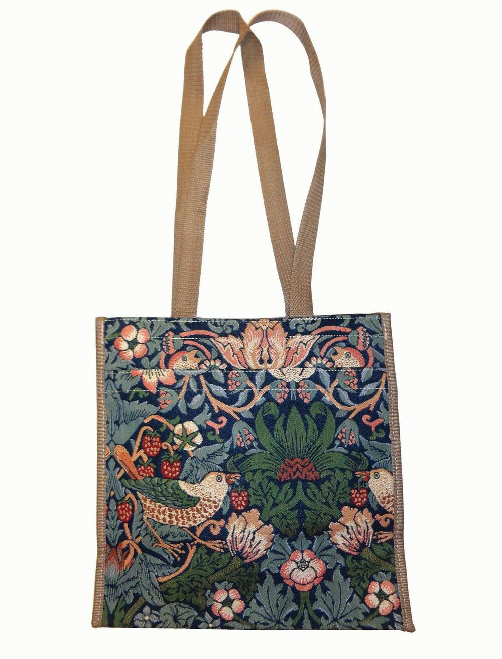 Female Signare Tapestry Strawberry Shopper Bag | Mid Navy Stewart ...