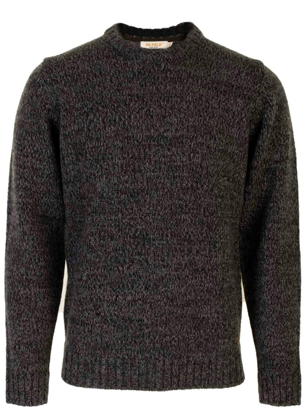 Male PG Field Crew Neck Jumper | Mid Grey | EWM | EWM