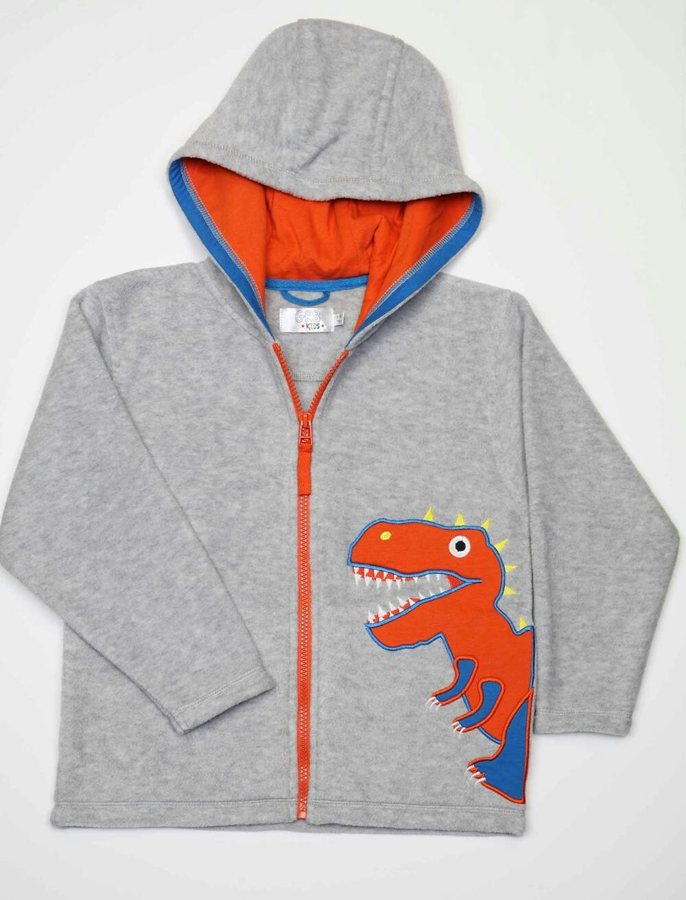 Male GR8 KIDS Boys Fleece Hooded Top | Light Grey | EWM | EWM