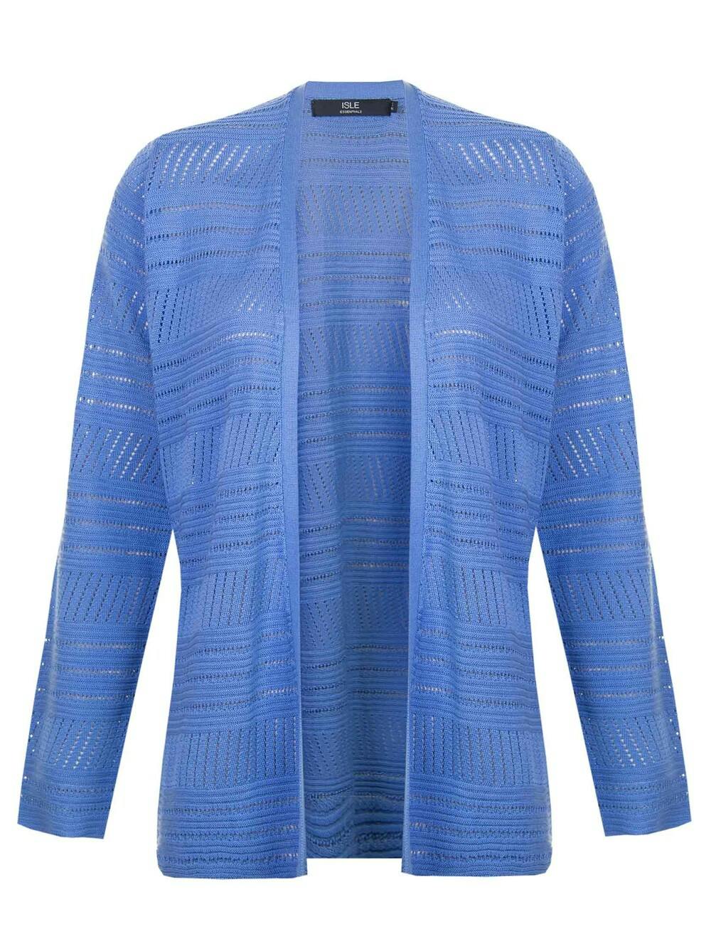 Edge To Edge allover pointelle design Cardigan | EWM
