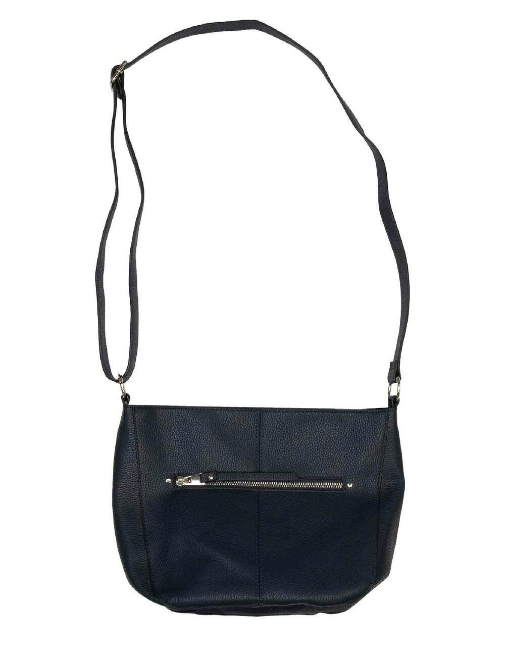 Female Navy Stewart Tartan Shoulder Bag | Mid Navy Stewart Tartan | EWM ...