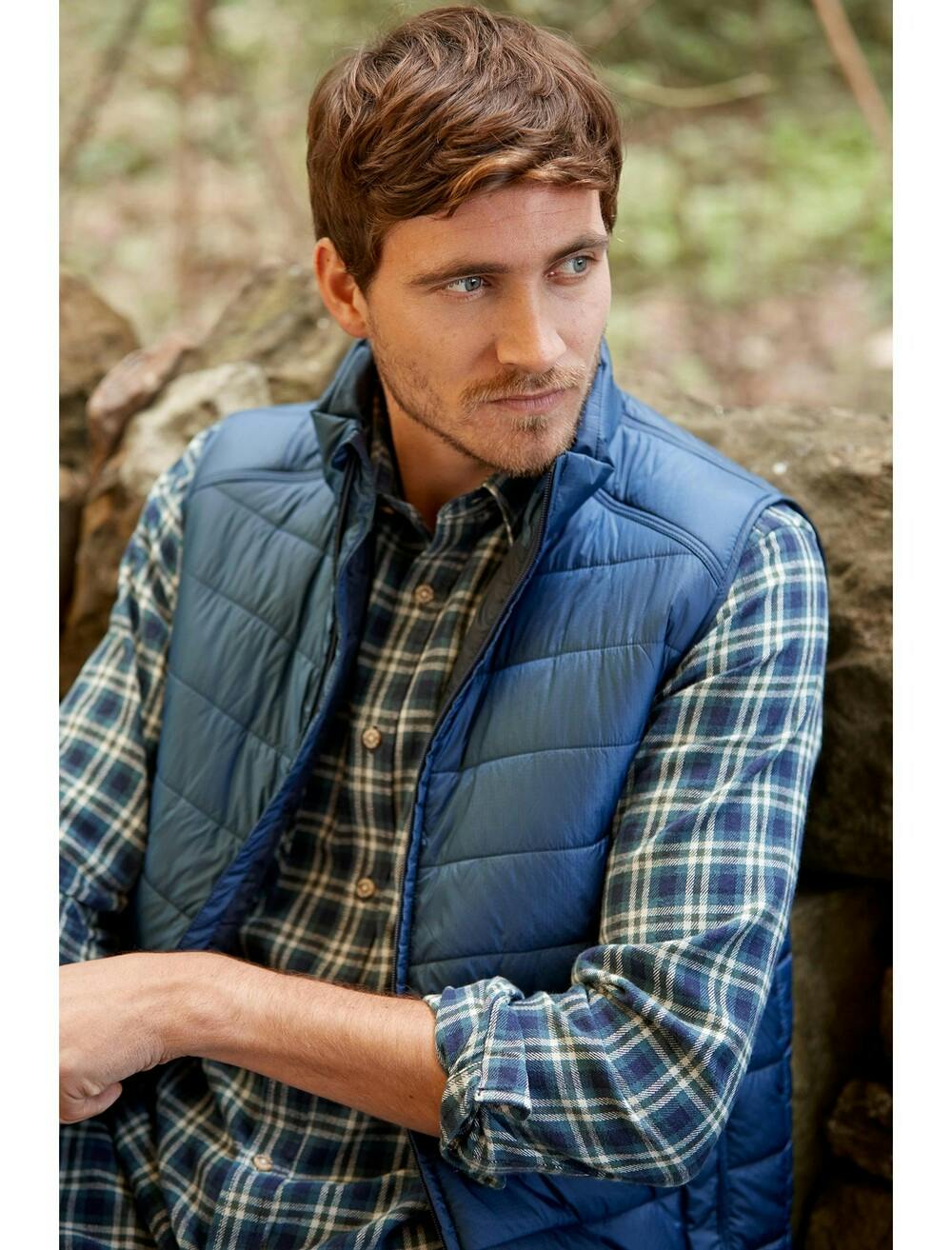 Male PG FIELD Padded Gilet | Dark Blue | EWM | EWM