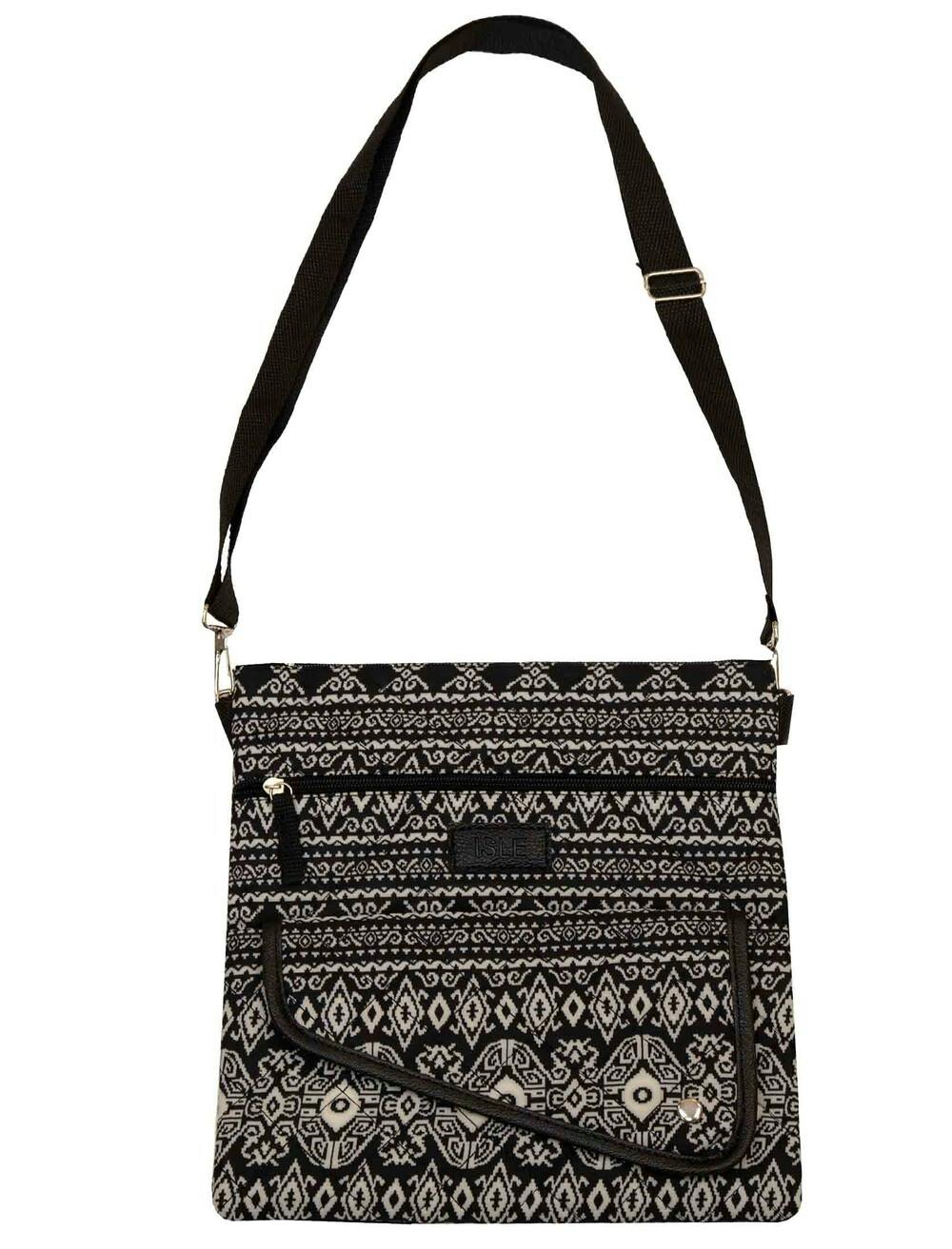 Female Isle Quilted Cross Body Bag | Dark Pink | EWM | EWM