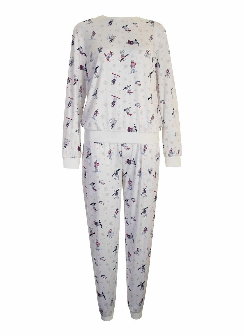 Female Isle Print Pyjamas | Mid Wine | EWM | EWM