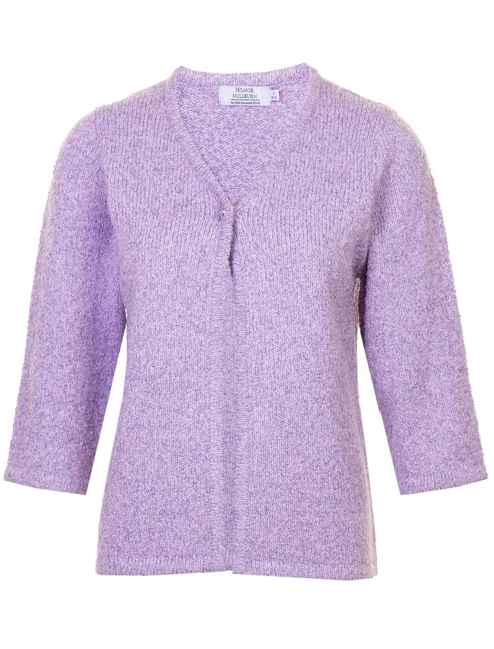 Female Honor Millburn V Neck Cardigan | Light Lilac | EWM | EWM