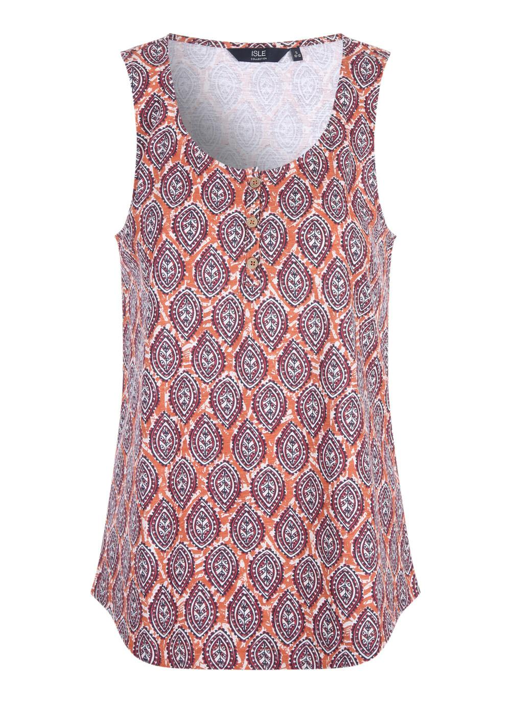 Isle VEST 2 PRNT JRSY ORN | Mid Orange | EWM | EWM