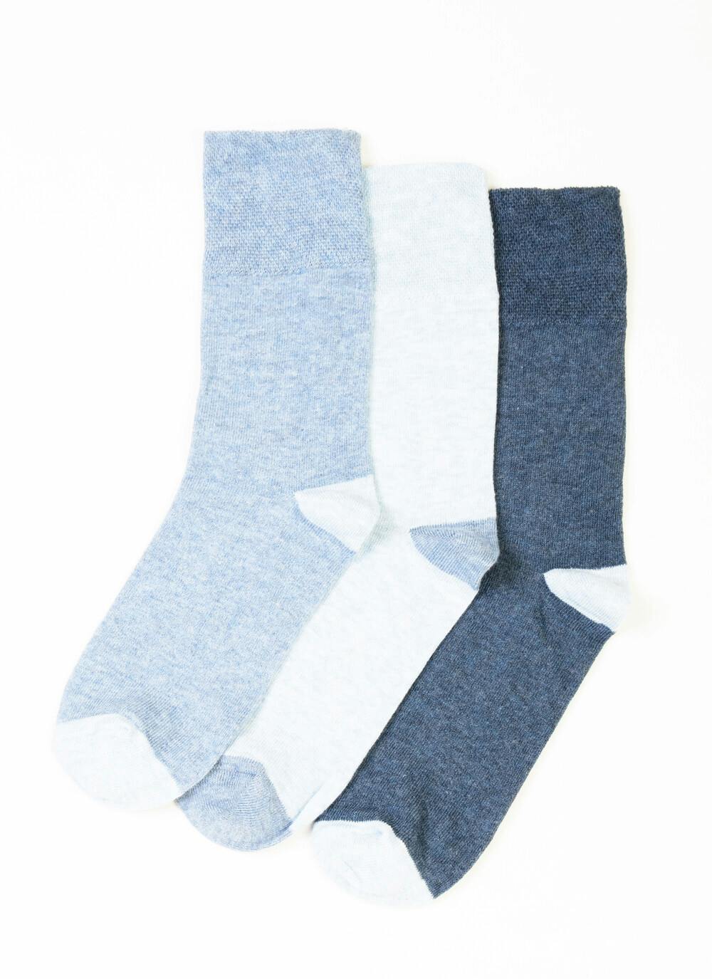 3 Pack Blue Socks | EWM