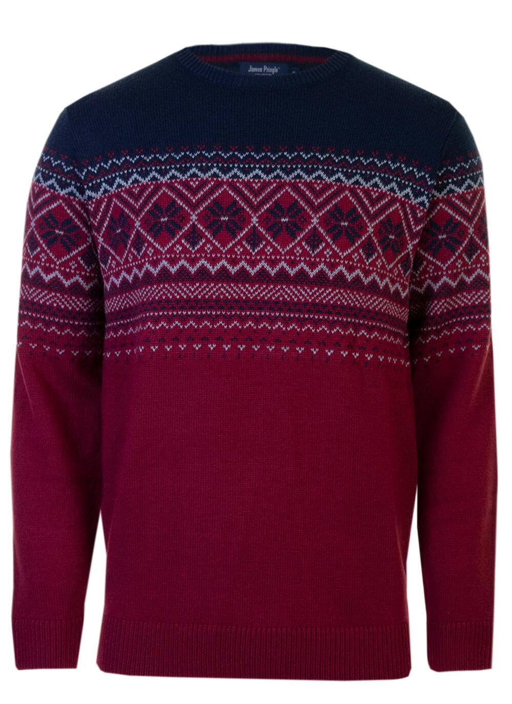 Snowflake Fair Isle Knitted Jumper | EWM
