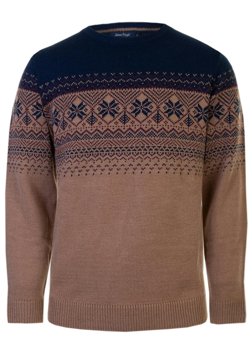 Snowflake Fair Isle Knitted Jumper | EWM