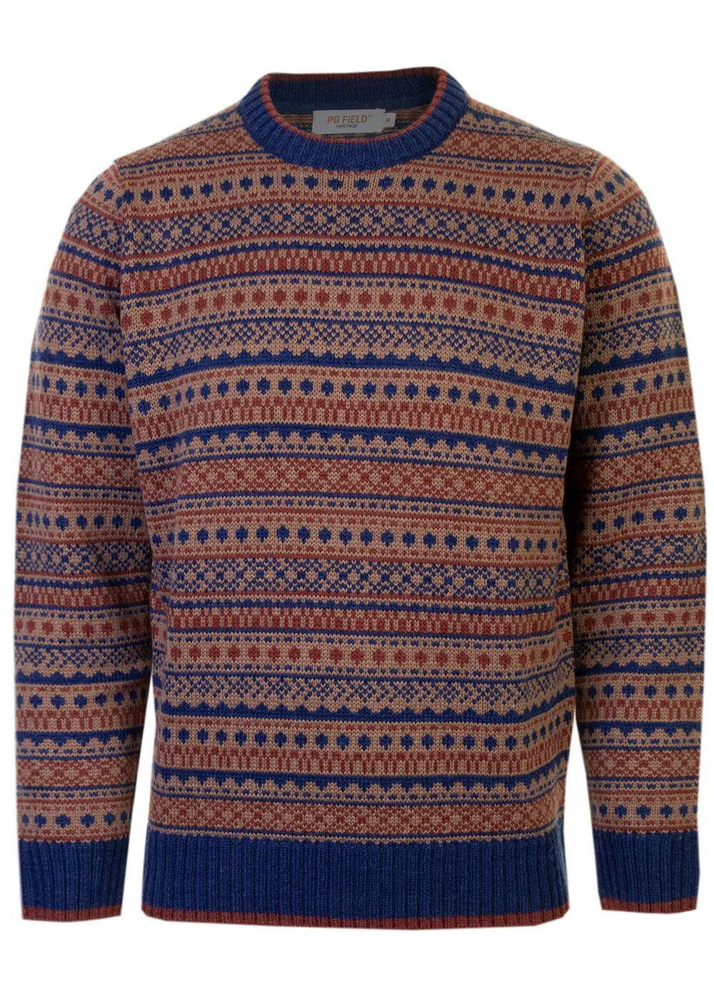 Round Neck Jacquard Knit Jumper | EWM