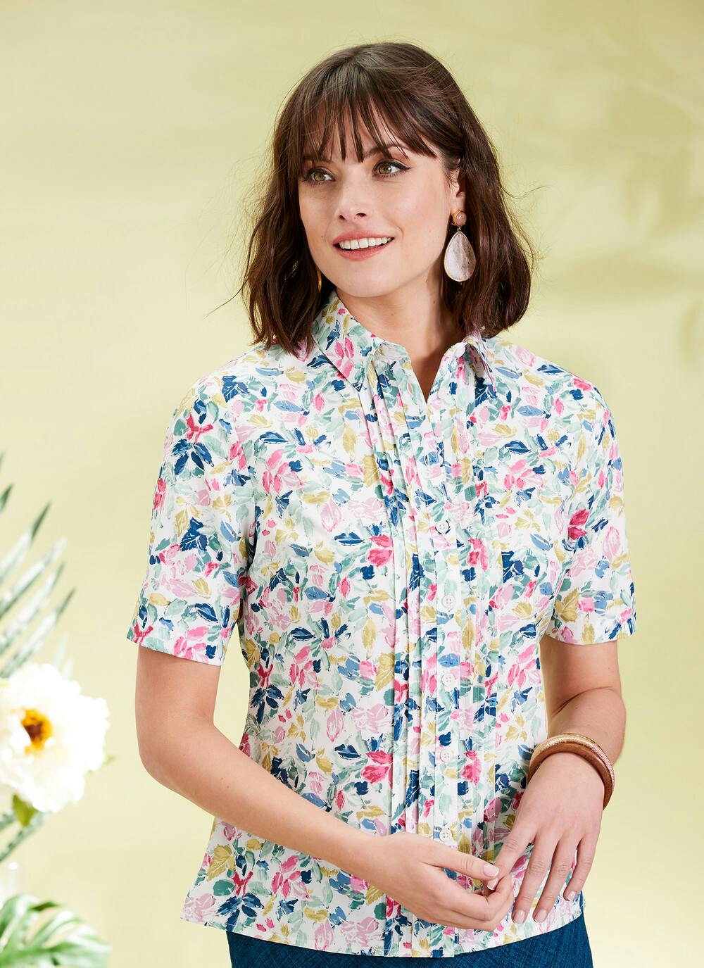Pink Print Blouse | EWM