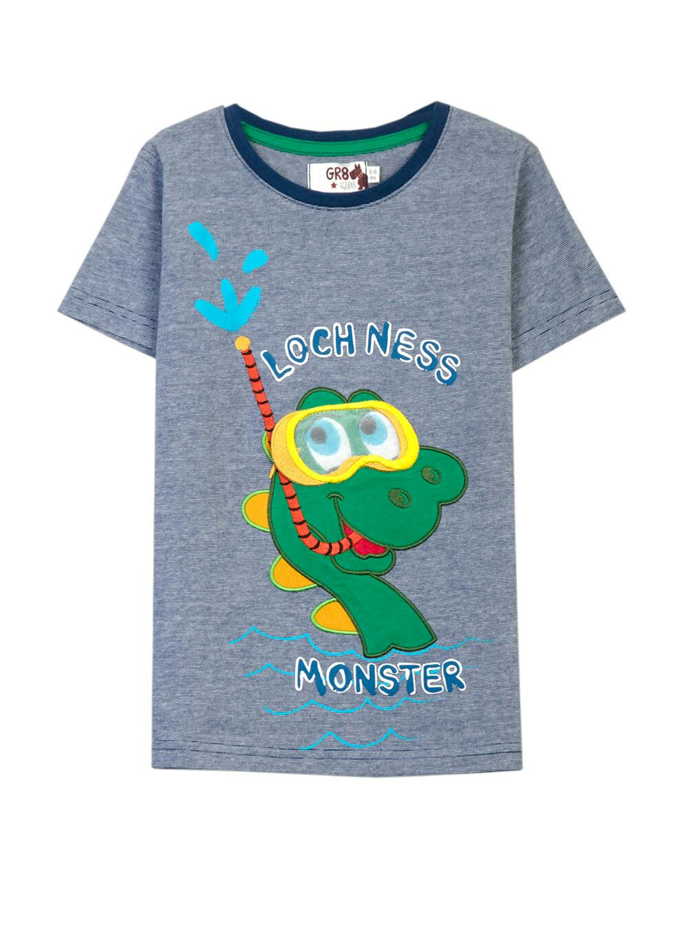 GR8 KIDS T-SHIRT 3D NESSIE BL | Dark Blue | EWM | EWM
