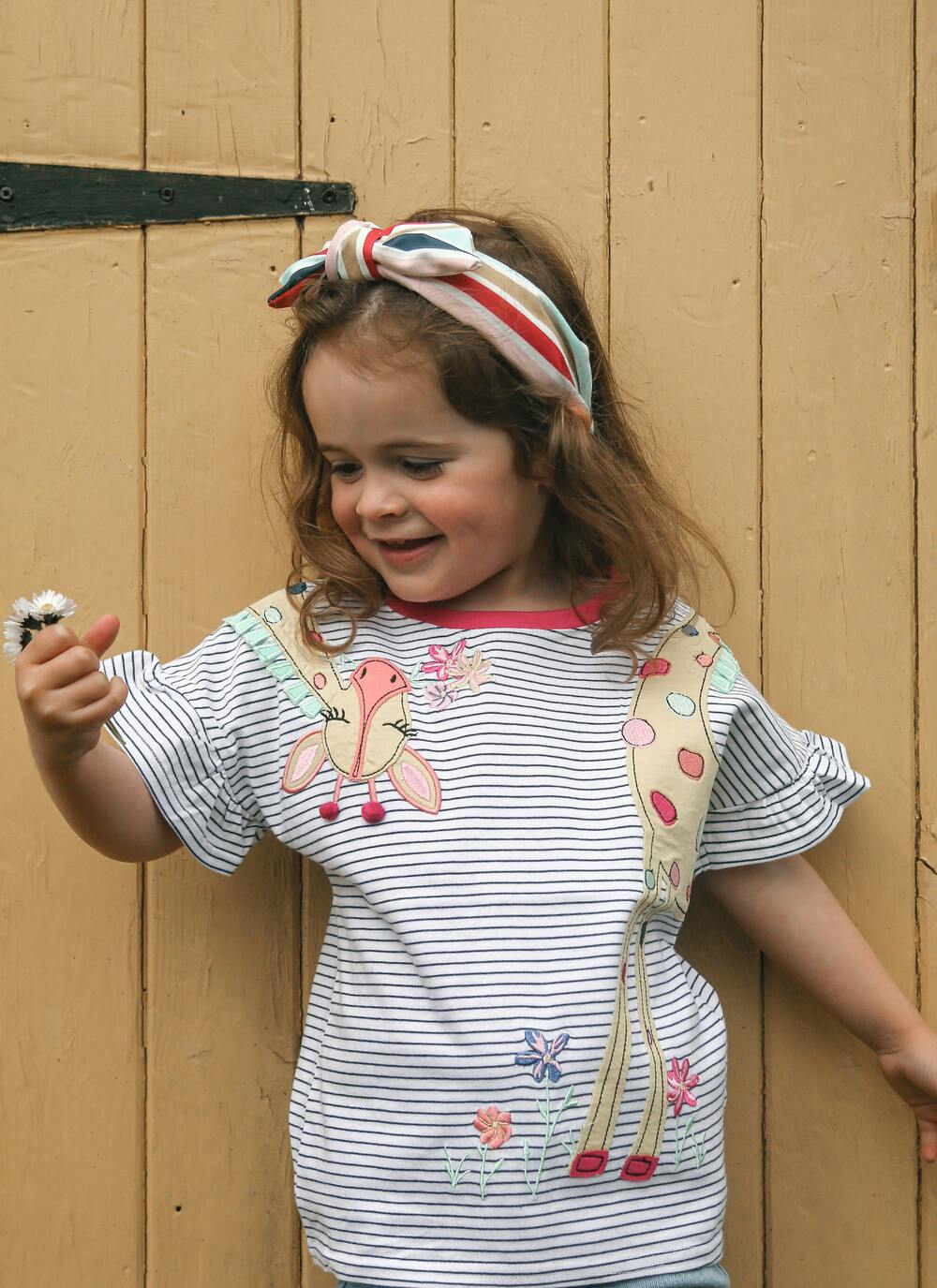 GR8 KIDS T-SHIRT GIRAFFE | Dark Blue | EWM | EWM