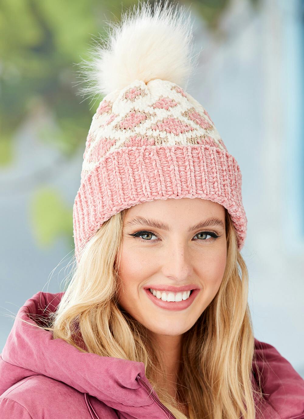 Pink Fair Isle Hat | EWM