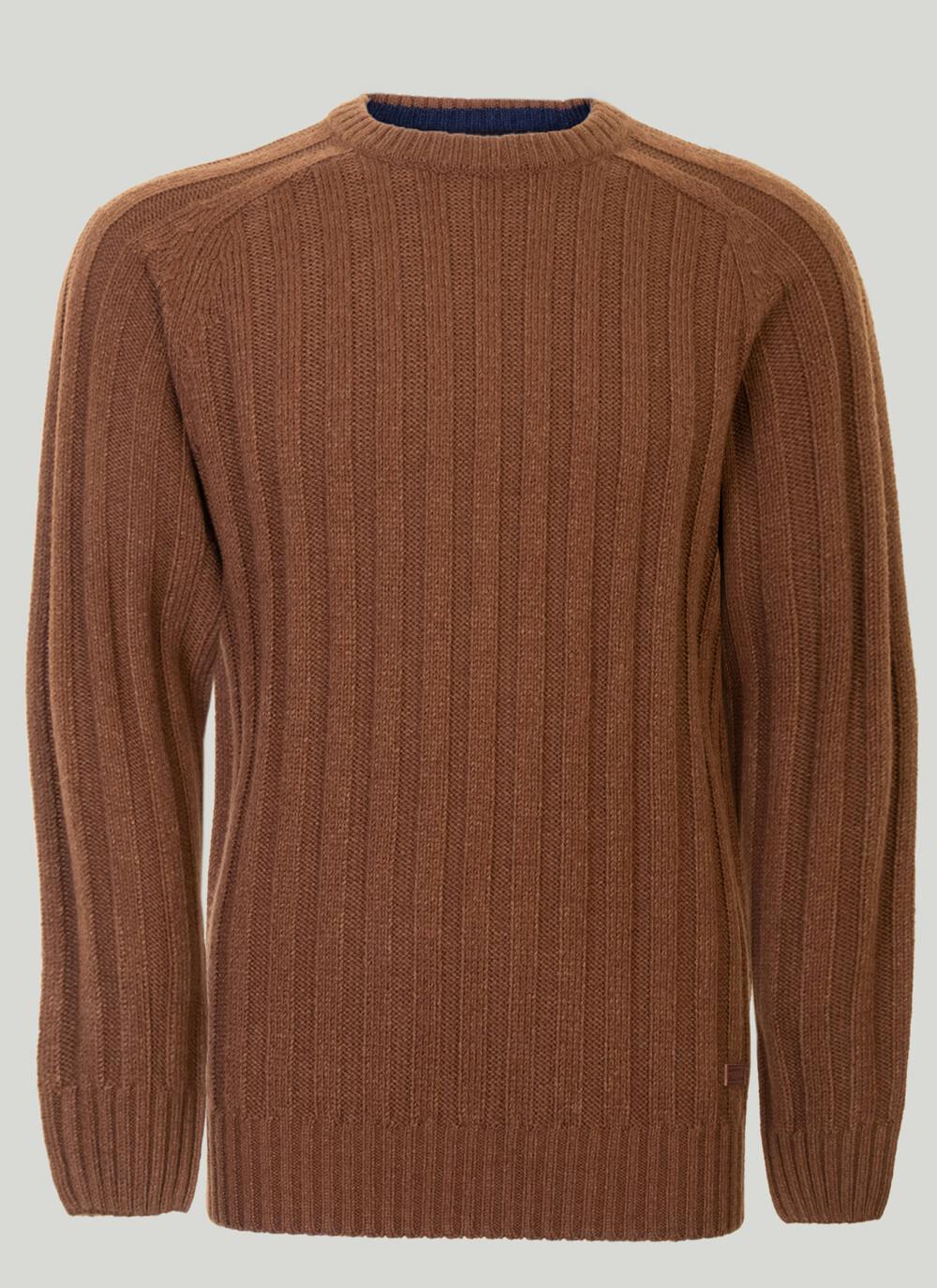 Crew Neck Ribbed Jumper | EWM