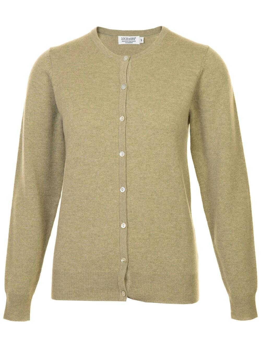 Cashmere Crew Neck Cardigan | EWM