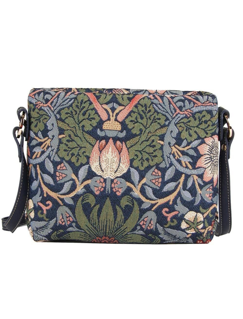 Female Signare Tapestry Strawberry Cross Body Bag | Mid Navy Stewart ...