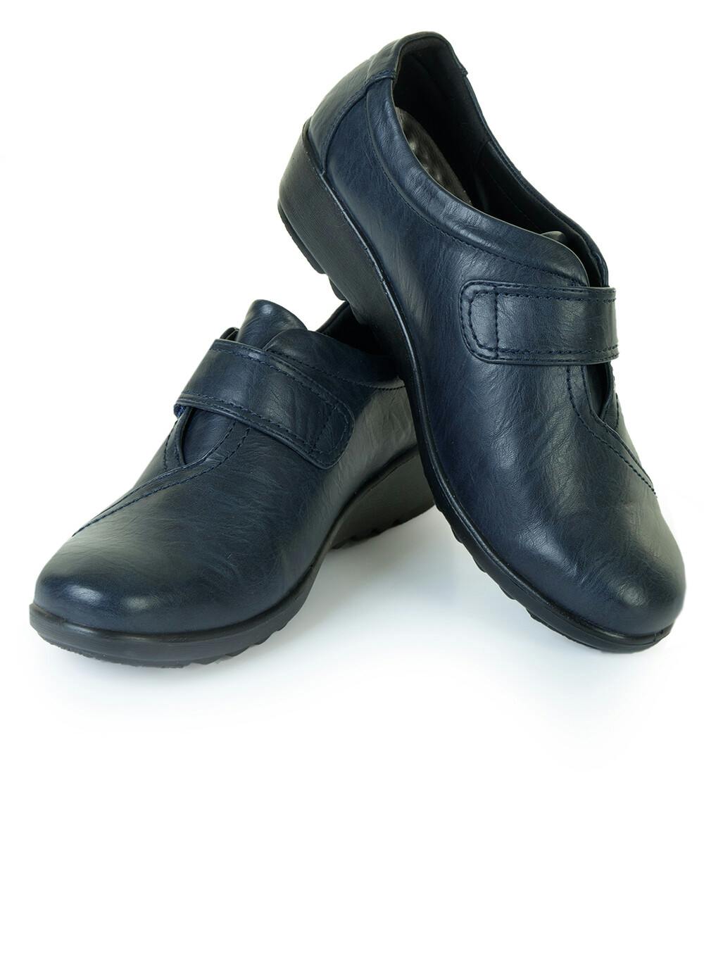 Navy Adjustable Strap Shoe | EWM