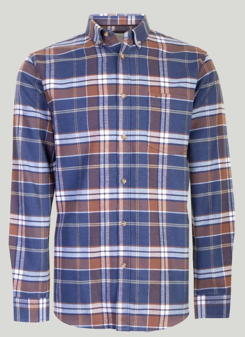 PG FIELD Shirt LS WH CTN HB C | Dark Brown | EWM | EWM