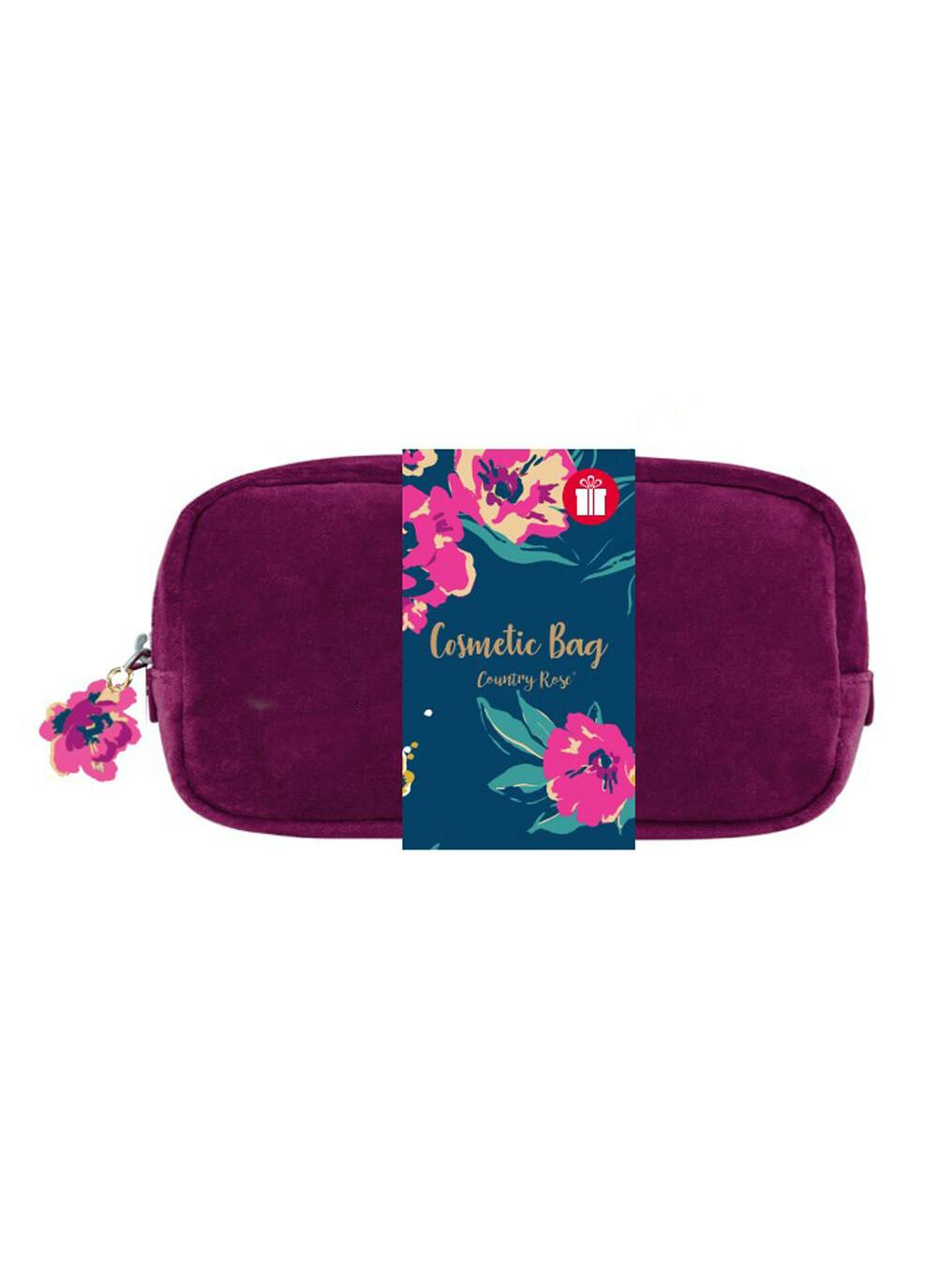 Pink Velour Make Up Bag | EWM