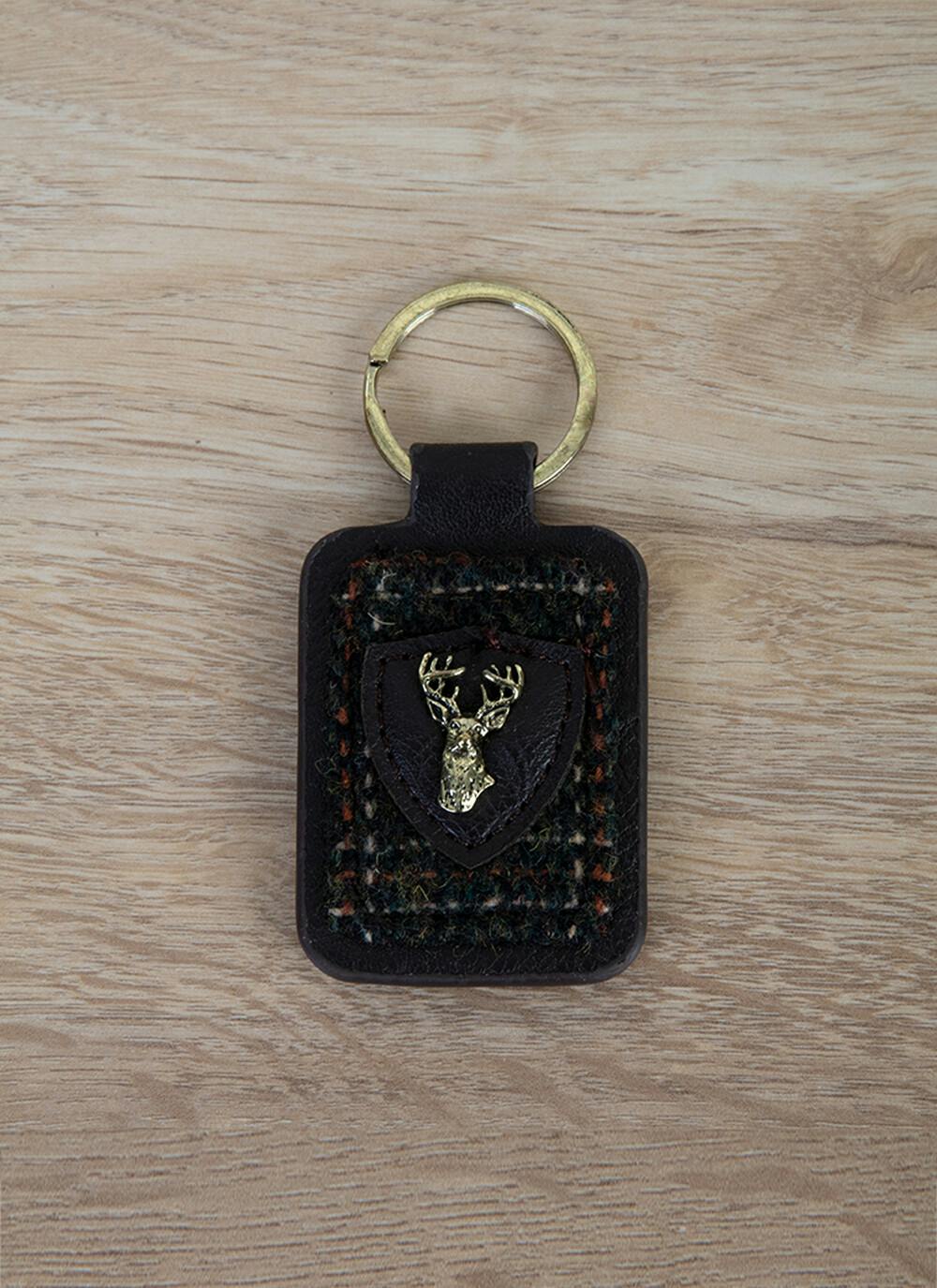 Tweed Stag Keyring Boxed | EWM