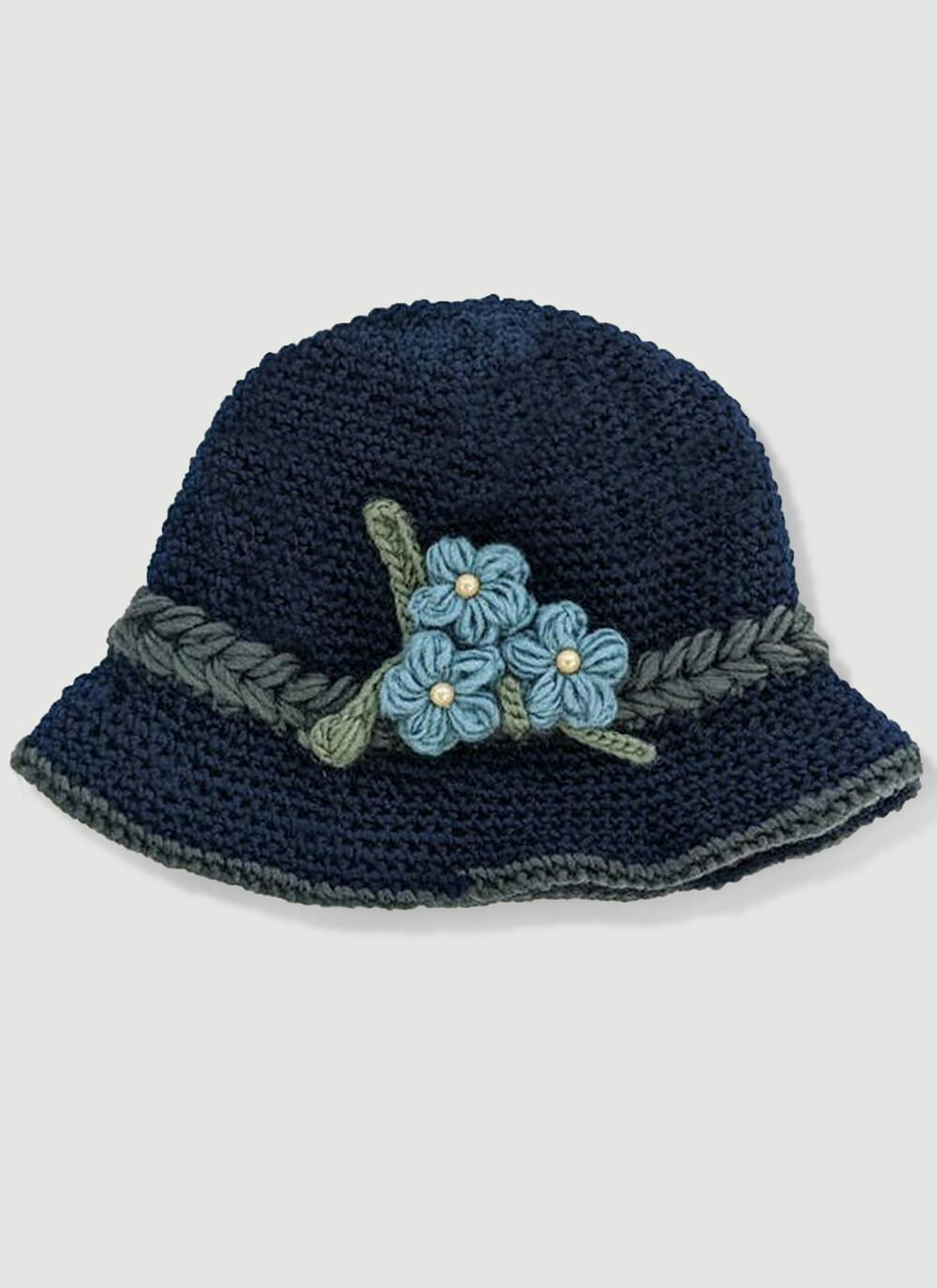 Navy Crochet Hat | EWM