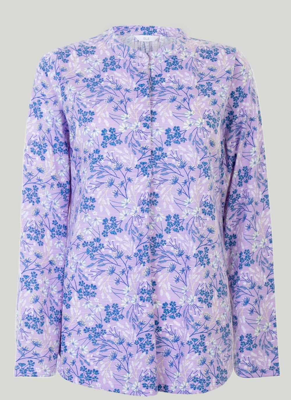 Lilac Print Top | EWM