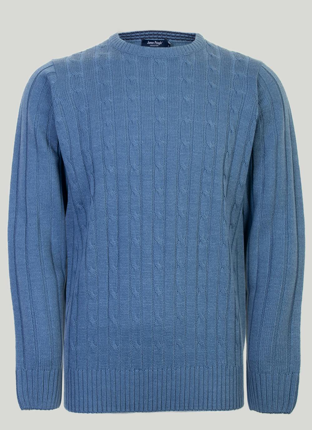 Crew Neck Cable Jumper | EWM