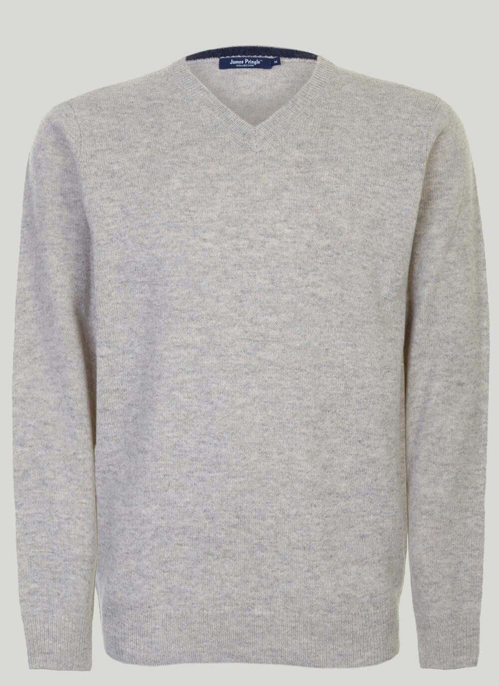 V Neck Lambswool Jumper | EWM