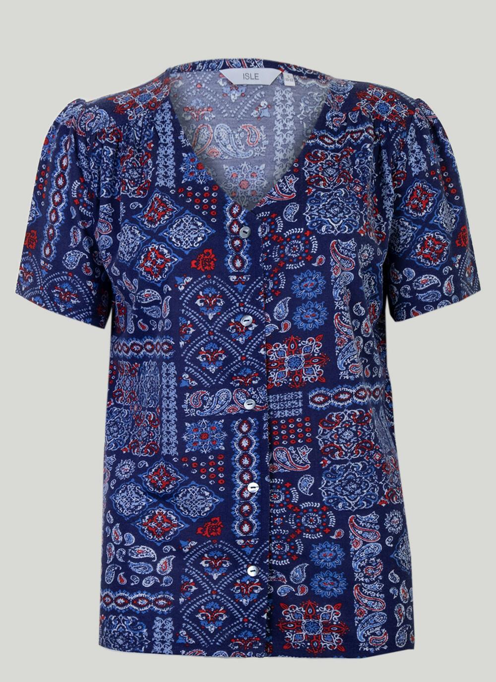 V Neck Print T Shirt | EWM