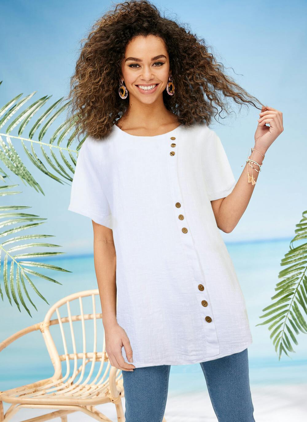 White Button Top | EWM