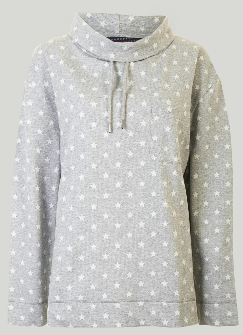 Grey Star Funnel Neck Top | EWM