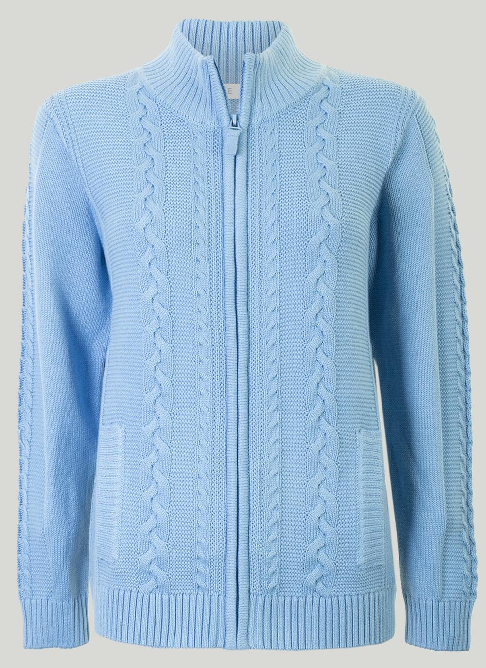 Blue Cotton Cardigan | EWM