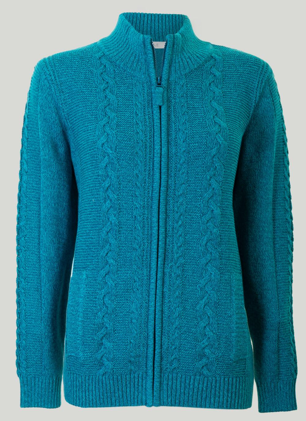 Teal Cotton Cardigan | EWM
