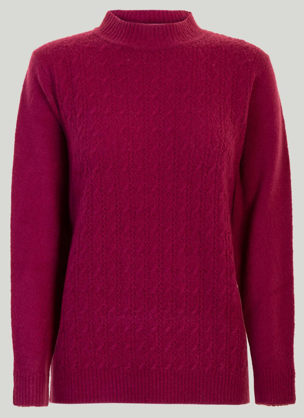 Berry Turtle Neck Jumper | EWM