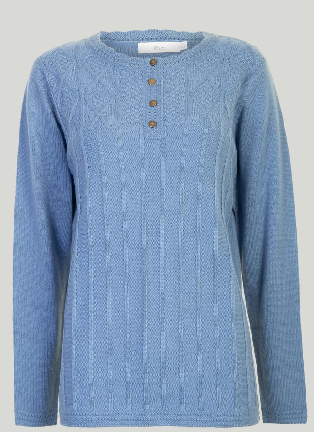 Blue Button Jumper | EWM
