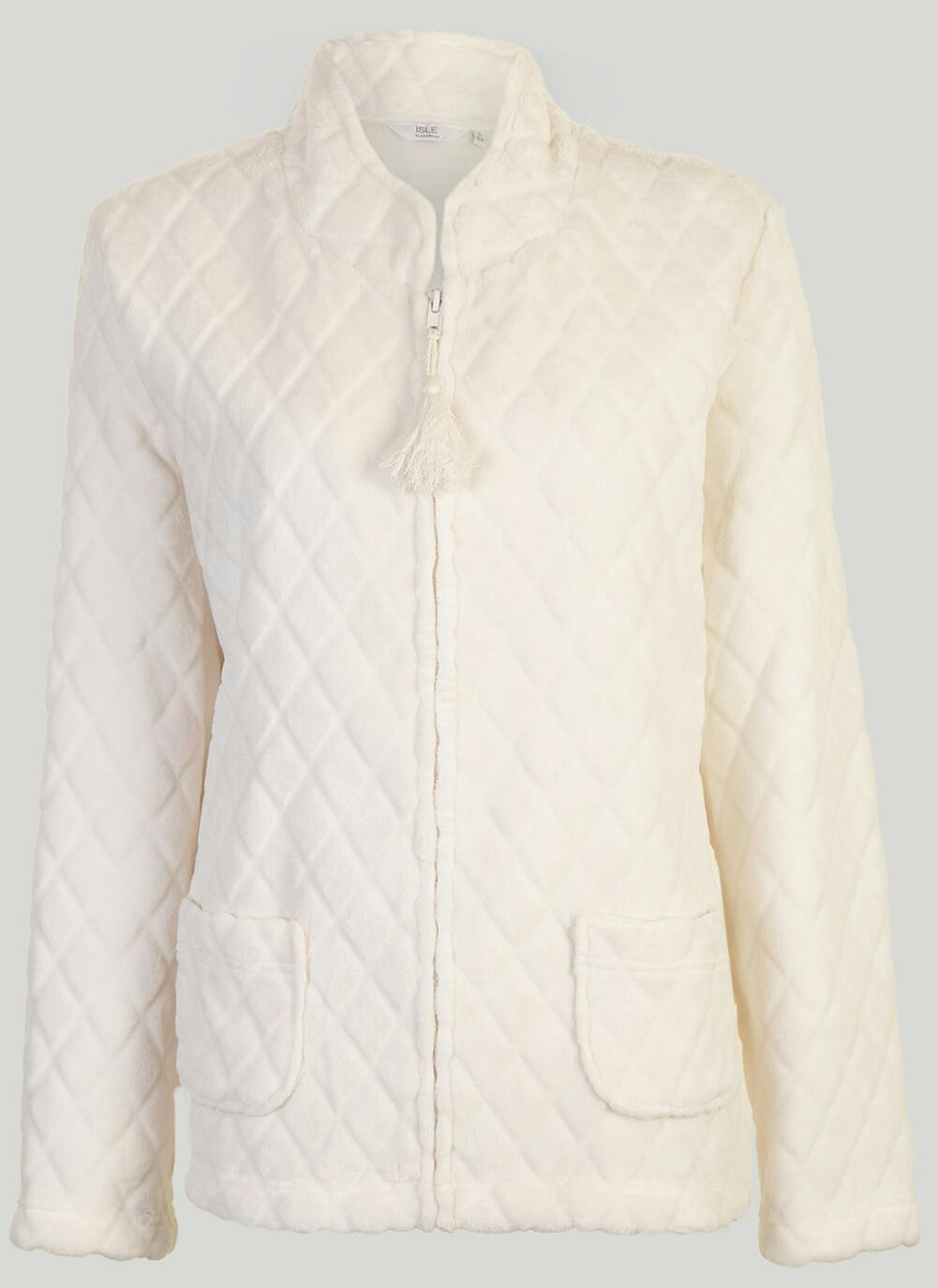 Ivory Fleece Jacket | EWM