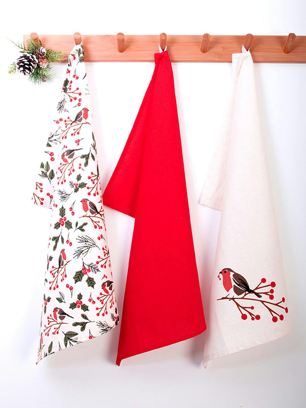 Robin 3-Pack Tea Towels | EWM
