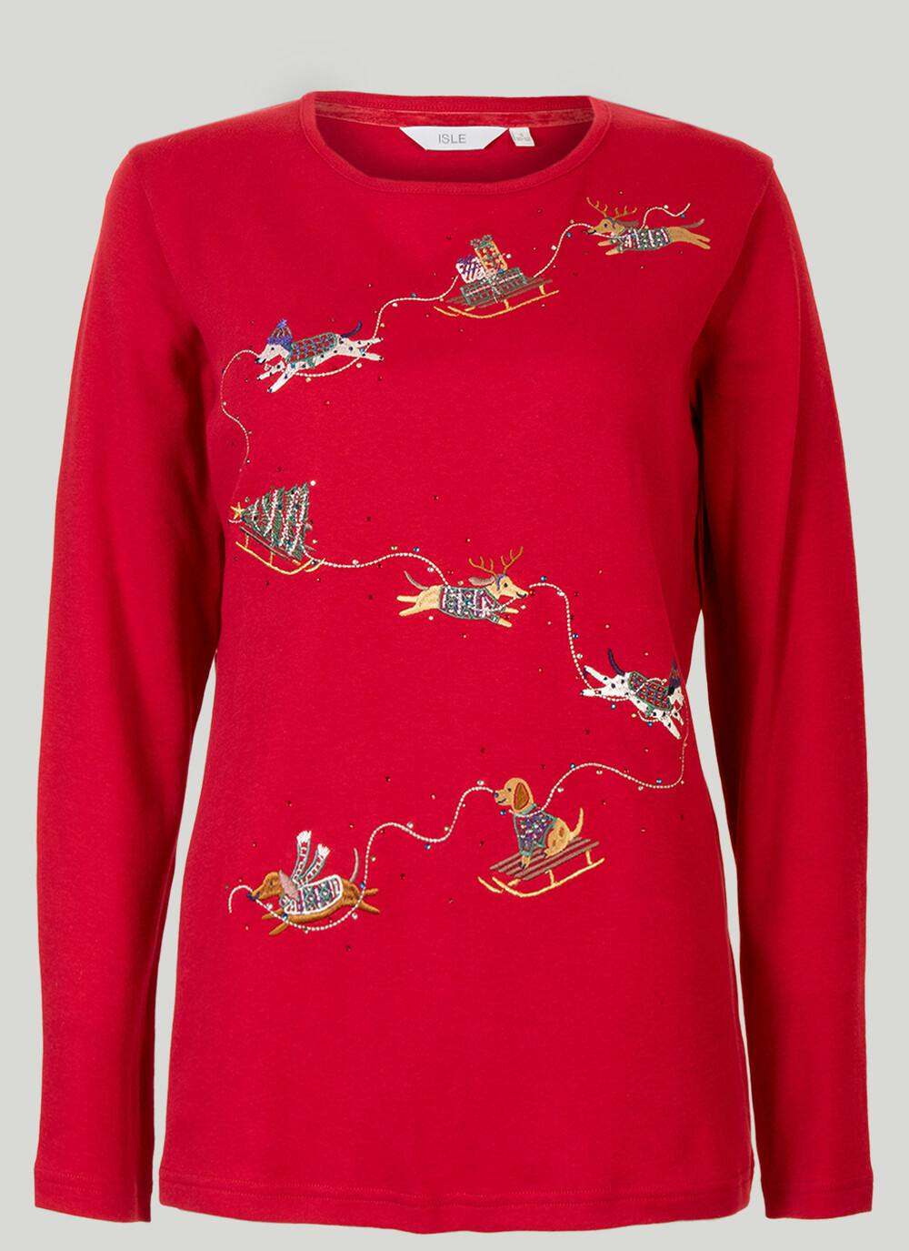 Red Embellished Top | EWM