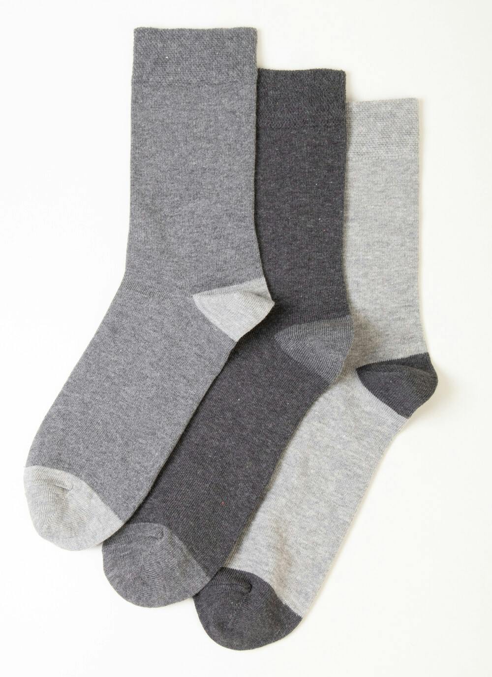 3 Pack Grey Socks | EWM