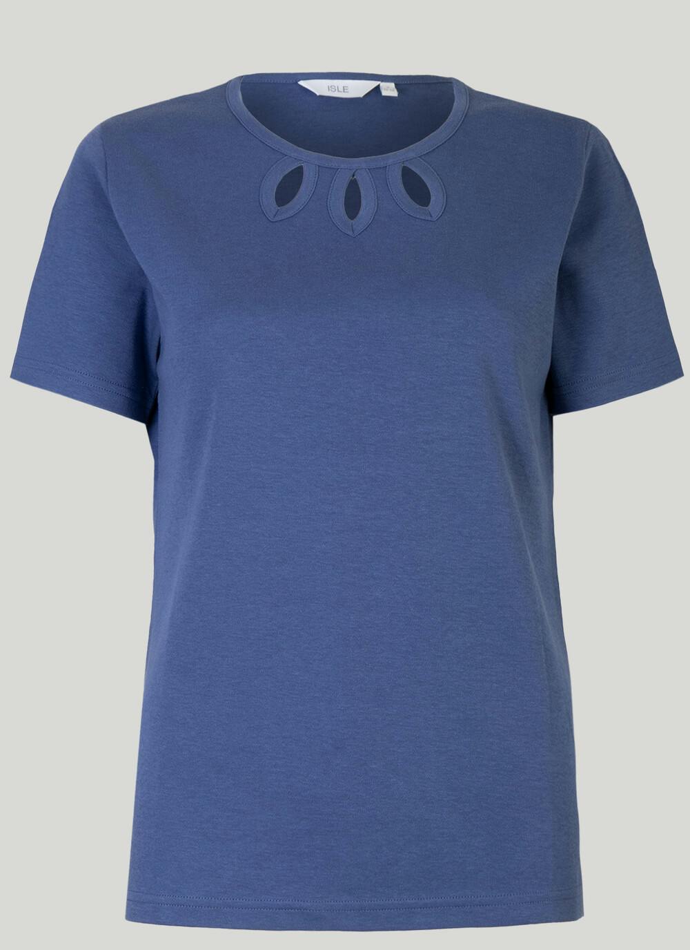 Pure Cotton Keyhole T-Shirt | EWM