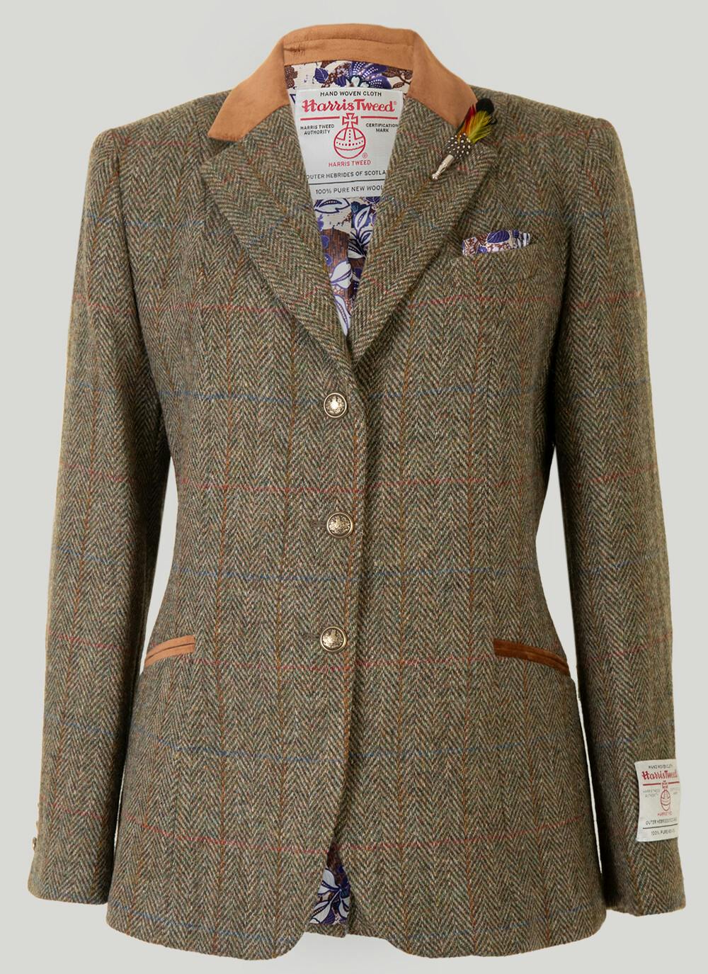 Green Ladies HARRIS TWEED Jacket | EWM