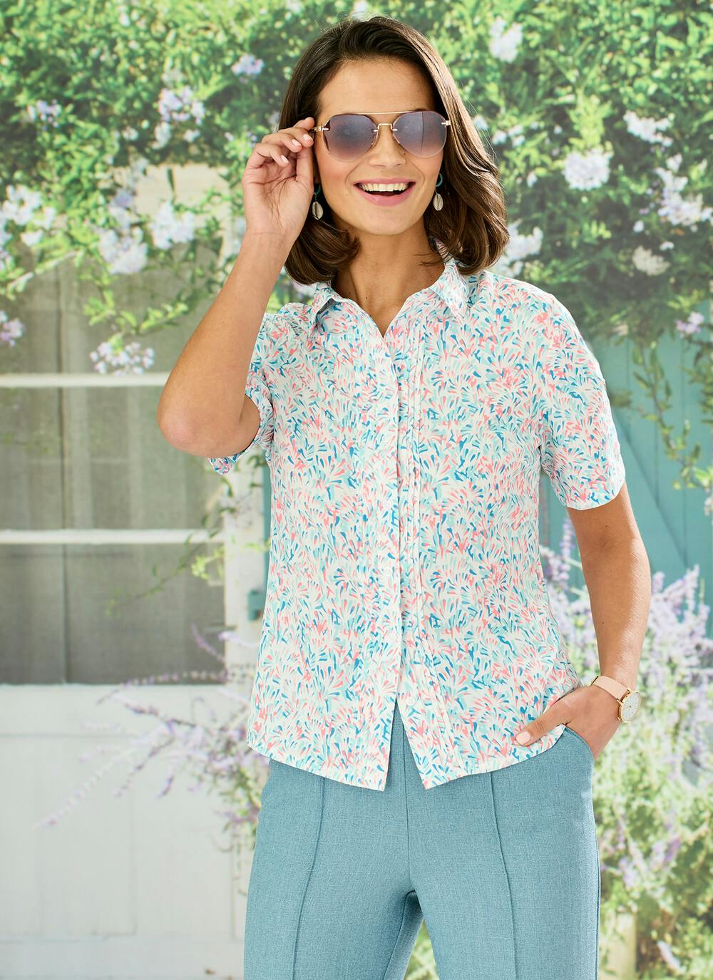 Printed Classic Blouse | EWM