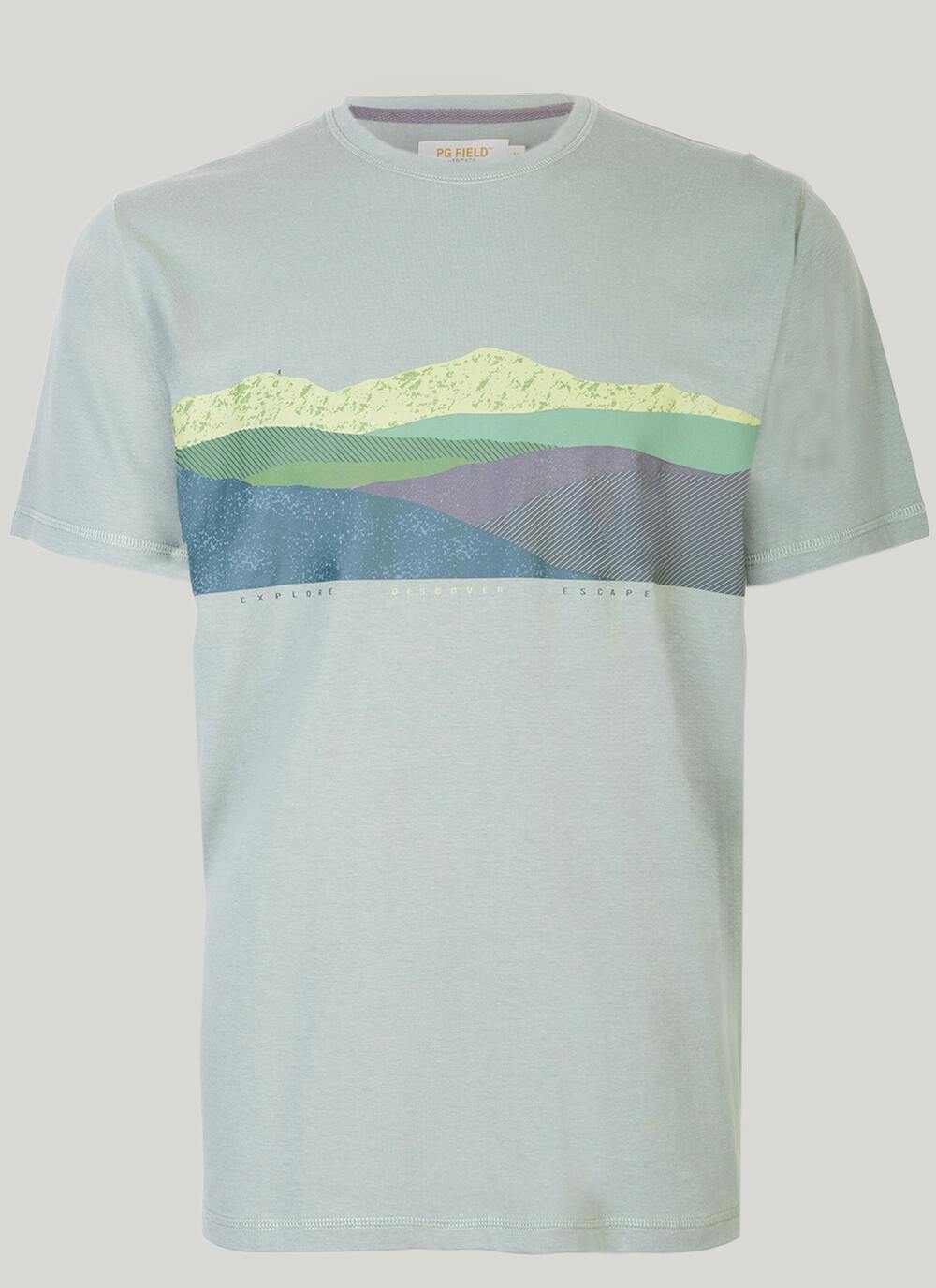 Green Landscape Print T-shirt | EWM