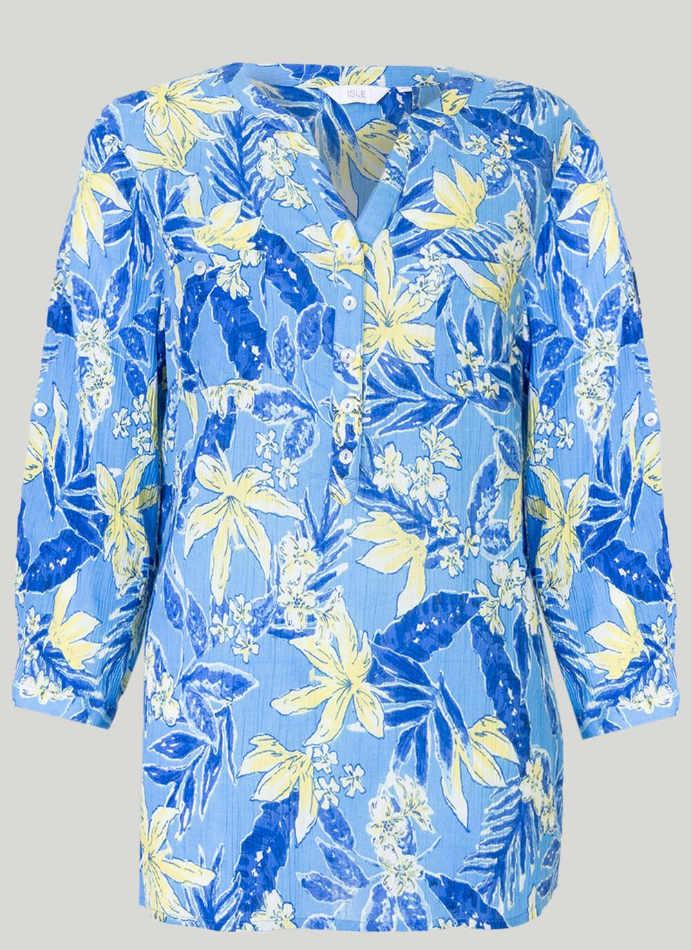 Blue Print Blouse | EWM