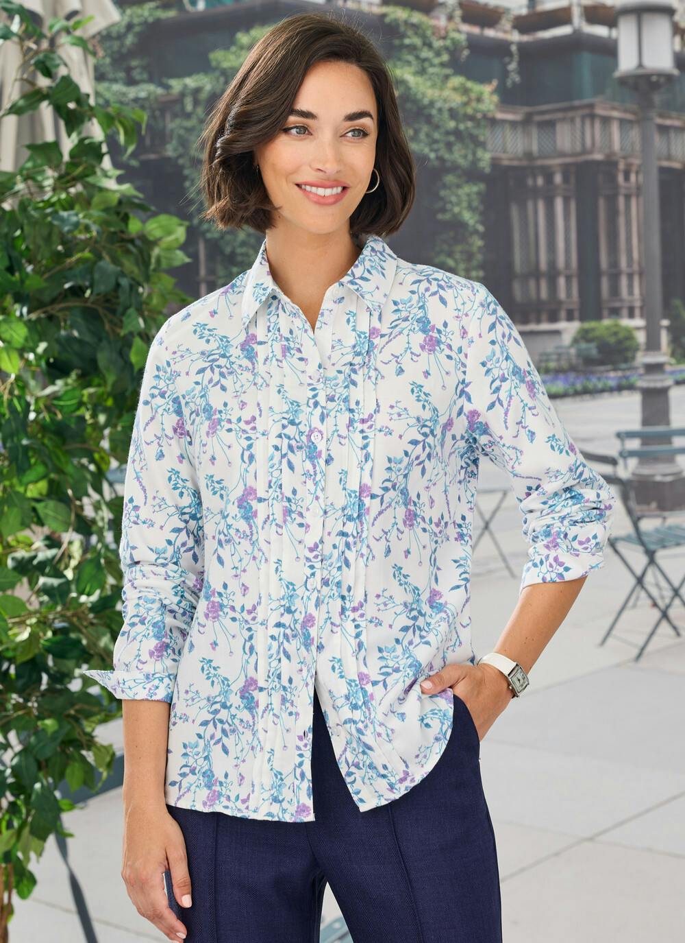 Classic Printed Blouse | EWM